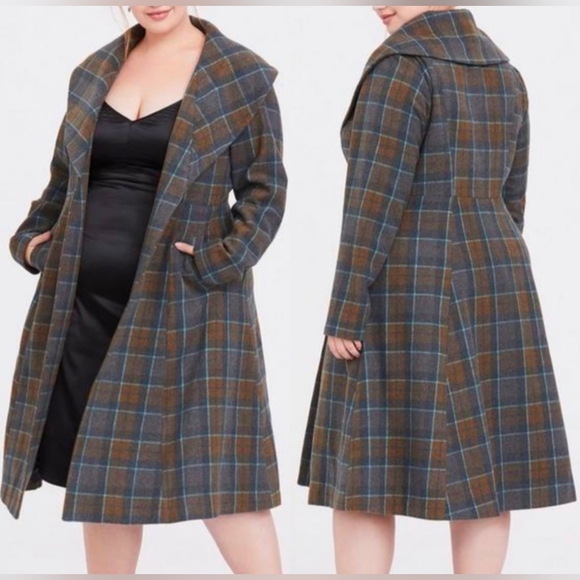 torrid | Jackets & Coats | Torrid Outlander Mackenzie Tartan Wool Blend ...